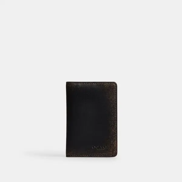 COACH OUTLET Id Card Wallet In Loved Leather