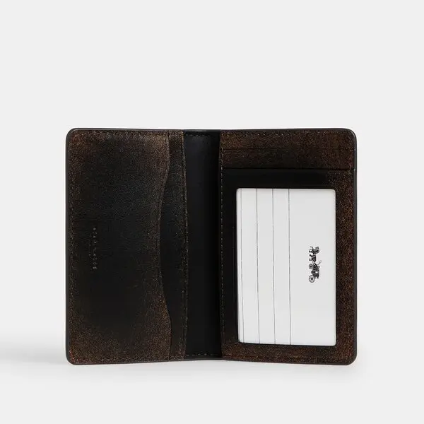 COACH OUTLET Id Card Wallet In Loved Leather