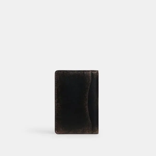 COACH OUTLET Id Card Wallet In Loved Leather
