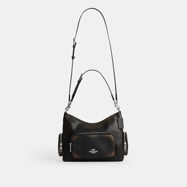 COACH OUTLET Laurel Shoulder Bag - Silver/black Brown