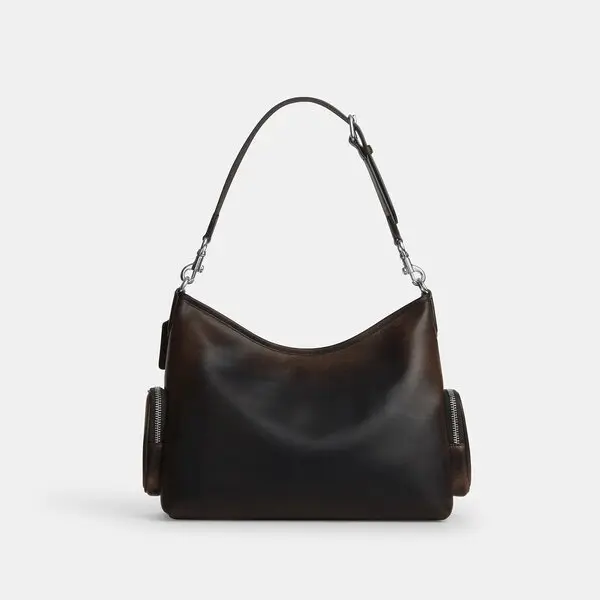 COACH OUTLET Laurel Shoulder Bag - Silver/black Brown