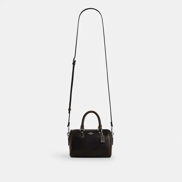 COACH OUTLET Mini Rowan Crossbody Bag - Silver/black Brown