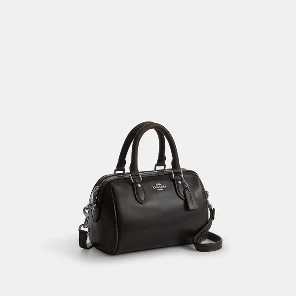 COACH OUTLET Mini Rowan Crossbody Bag - Silver/black Brown