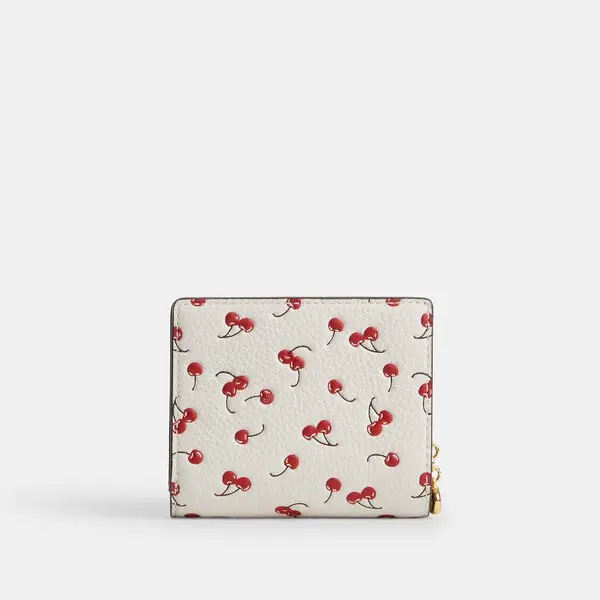 COACH OUTLET Snap Wallet With Cherry Print