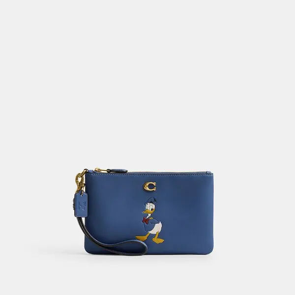 COACH Disney X Essential Small Wristlet With Donald Duck