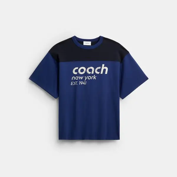 COACH Colorblocked T-shirt In Organic Cotton