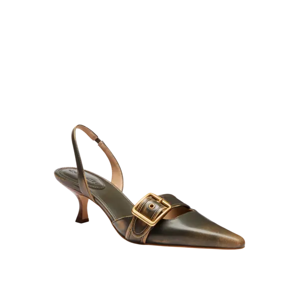 COACH Margot Slingback Shoes - Olive