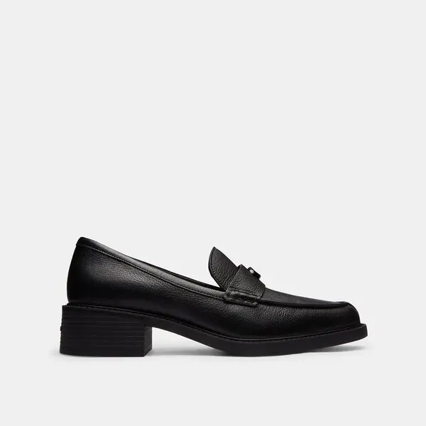 COACH Pointed Toe Loafer Shoes - Black