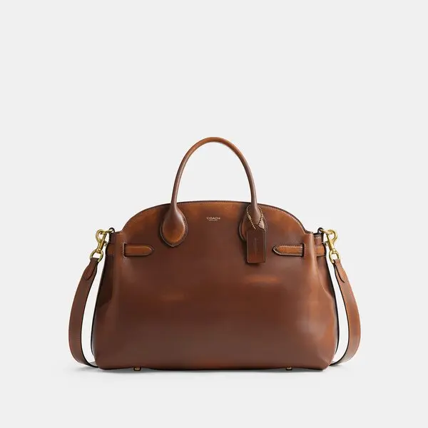 COACH Soft Empire Carryall Bag 40 In Loved Leather - Brass/brown