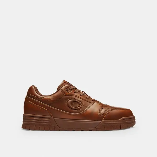 COACH Soho Leather Sneakers - Light Brown/nickel