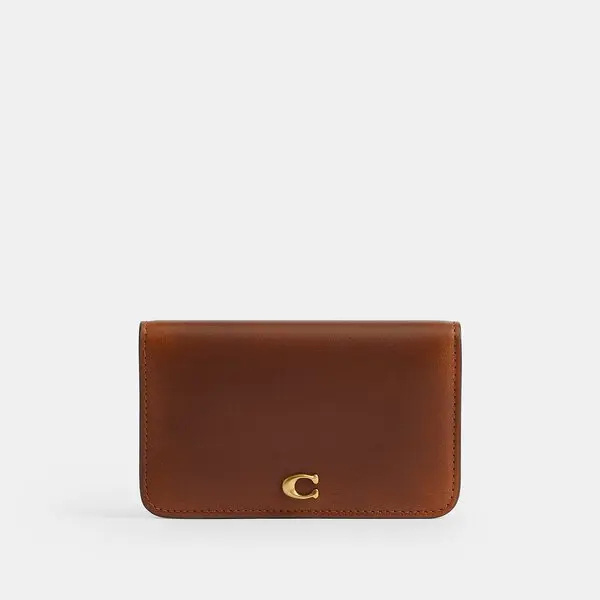 COACH Essential Slim Card Case In Loved Leather