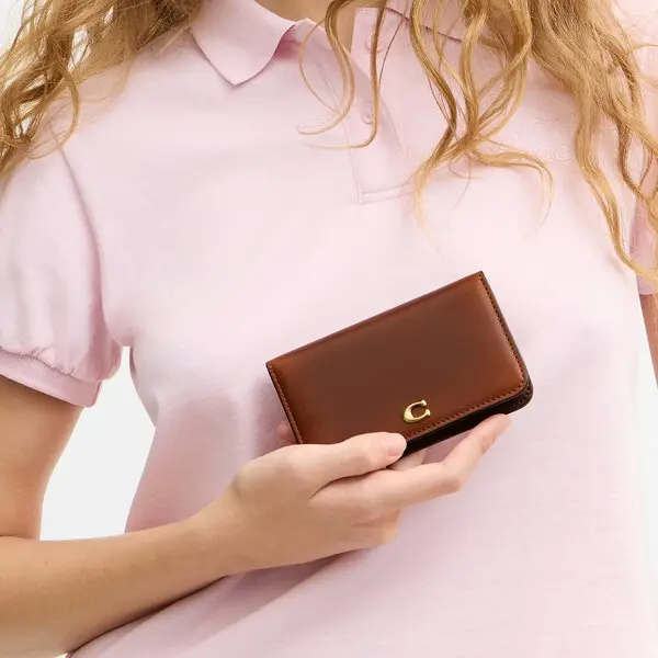 COACH Essential Slim Card Case In Loved Leather