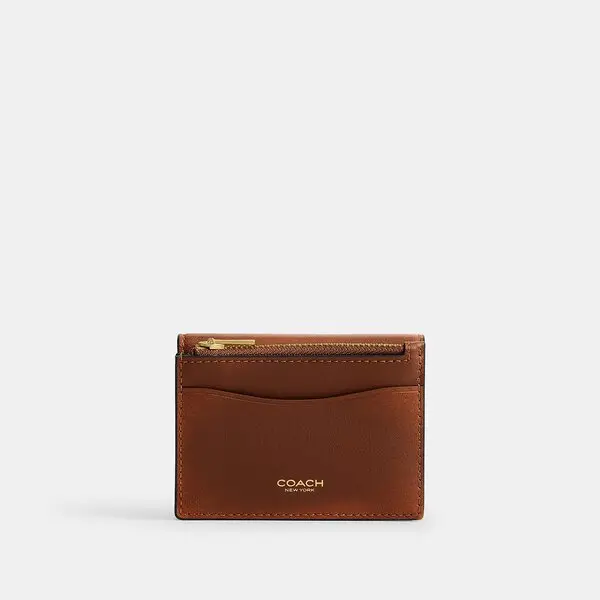 COACH Essential Card Holder Wallet In Loved Leather