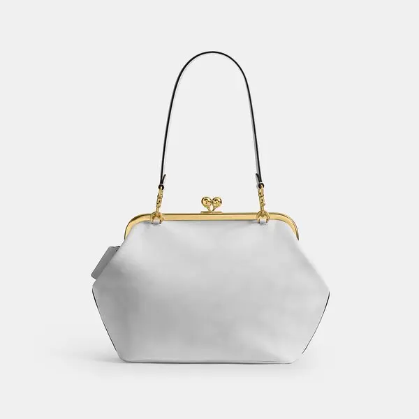 COACH Kisslock Frame Bag 27 In Loved Leather