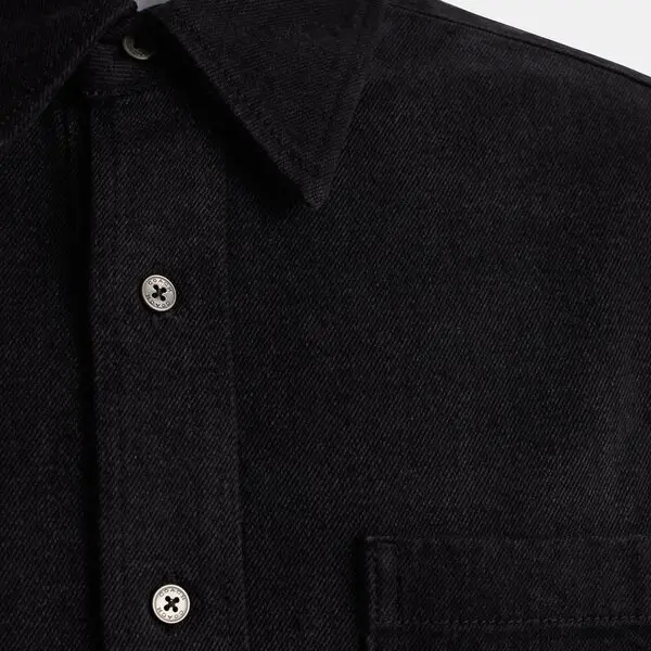 COACH Restored Denim Shirt - Black