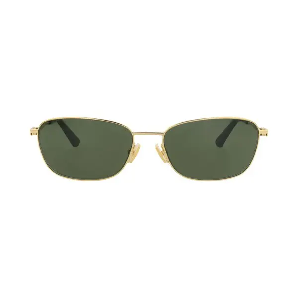 Bottega Veneta Square-frame Metal Sunglasses /green