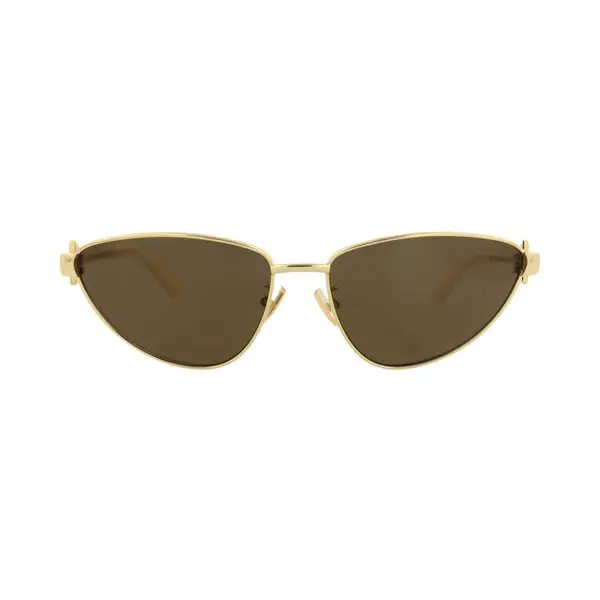 Bottega Veneta Cat Eye-frame Metal Sunglasses /brown