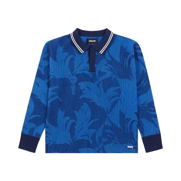 Ahluwalia Buju Knitted Long-sleeve Polo Sweater