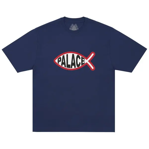 PALACE Plaice T-shirt 'navy