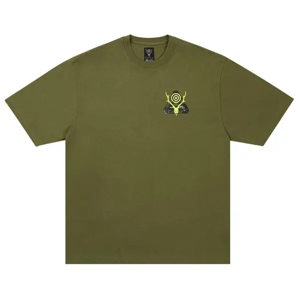 PALACE X South2 West8 Stag-ferg T-shirt 'olive