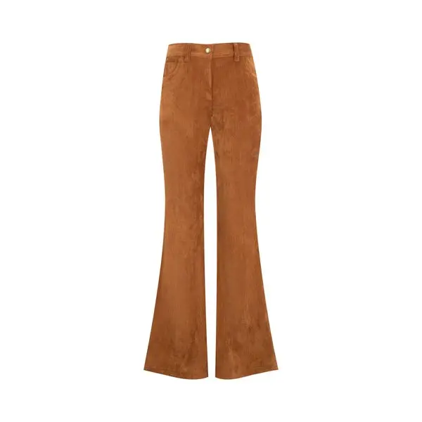 Moncler Corduroy Flared Trousers - Brown