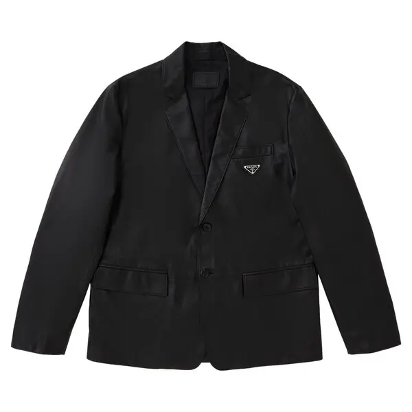Prada X Raf Simons Leather Blazer