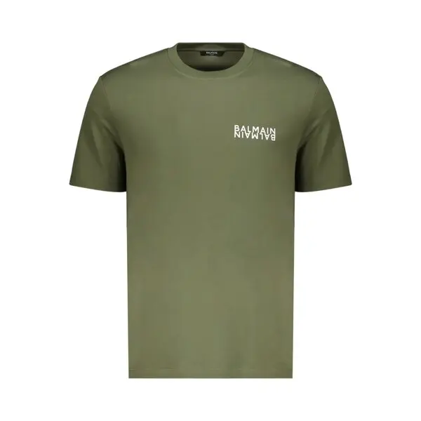 Balmain Double Logo Cotton T-shirt