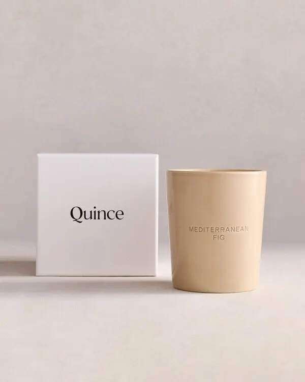 Quince Mediterranean Fig 3-wick Luxury Candle, Plant-based Wax