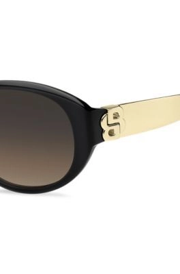 BOSS Two-tone Sunglasses With Double B Monograms