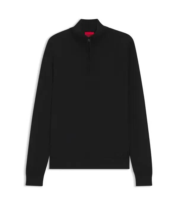 Hugo Merino Wool Quarter-zip Pullover
