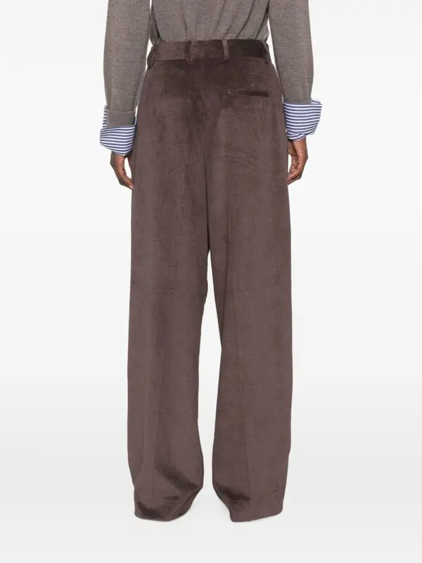 WHITE SAND Wide-leg Trousers