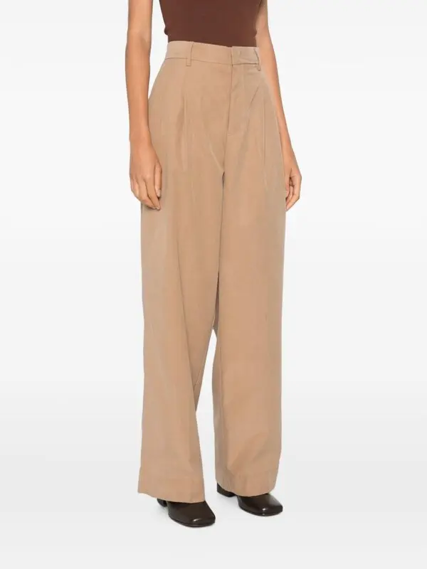 WHITE SAND Wide-leg Trousers