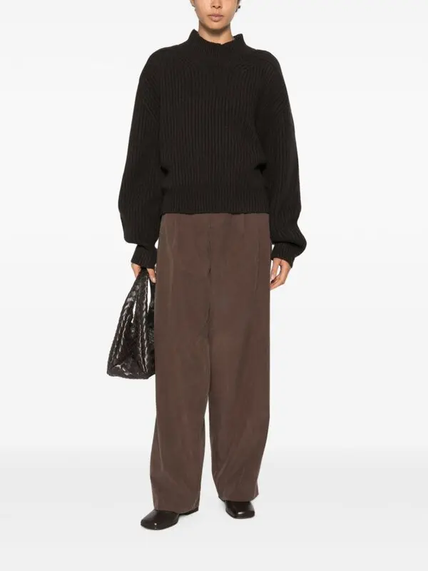 WHITE SAND Wide-leg Trousers