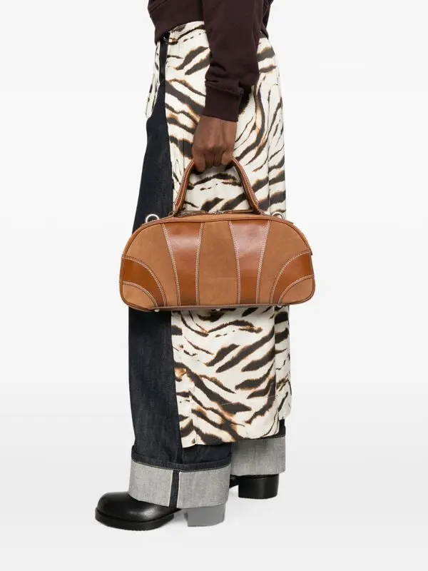 Dries Van Noten Leather Tote Bag - Brown