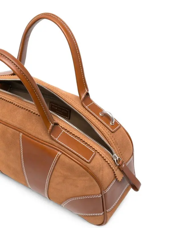 Dries Van Noten Leather Tote Bag - Brown