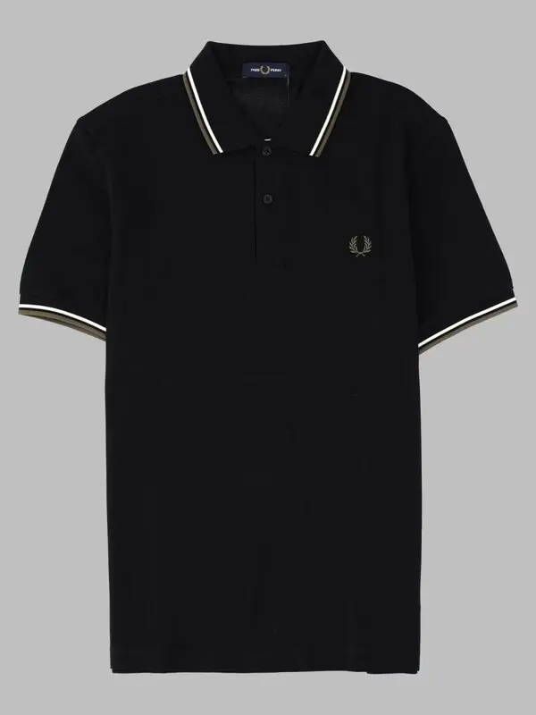 Fred Perry 100% Cotton Polo Shirt - Black