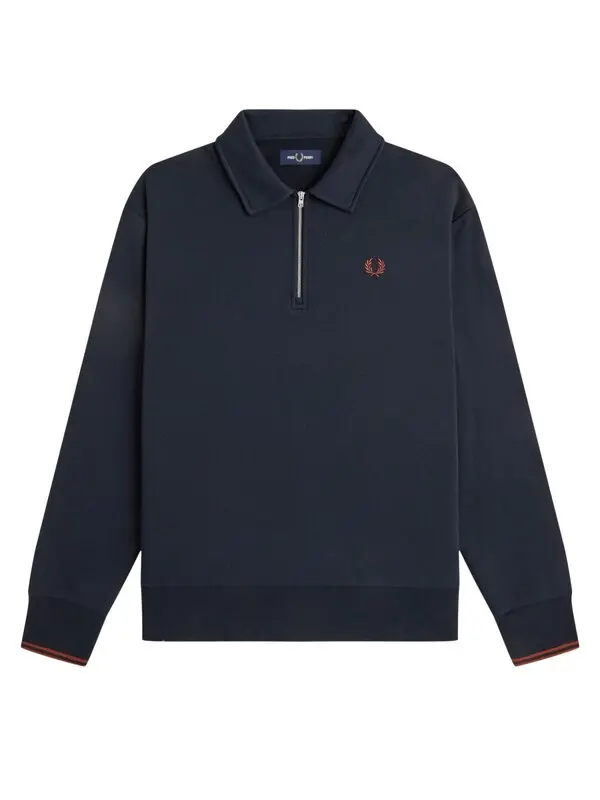 Fred Perry Cotton Sweatshirt - Blue