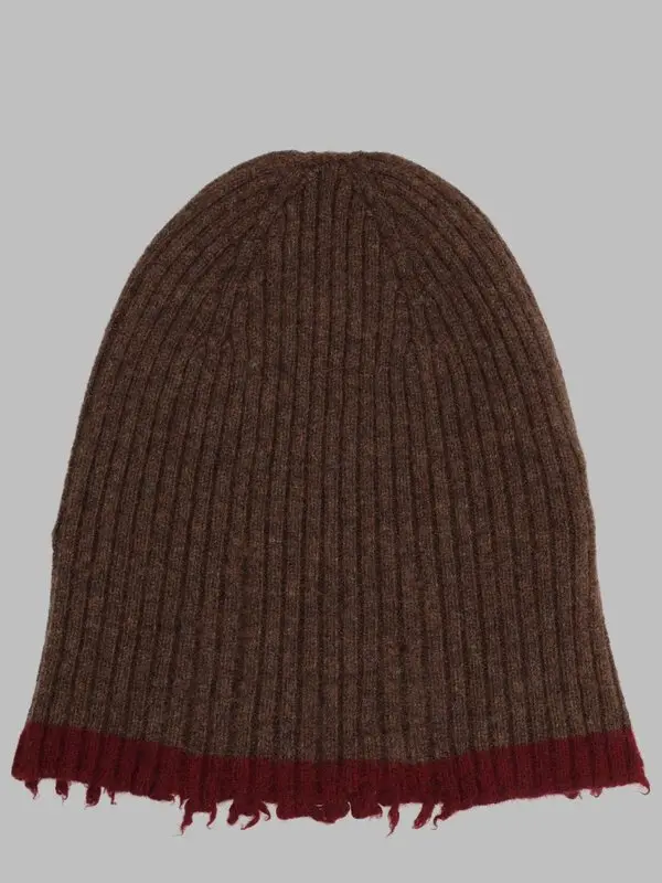 UMA WANG 100% Cashmere Hat - Brown