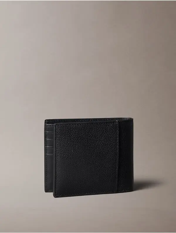 Calvin Klein Leather Classic Bifold Wallet - Black