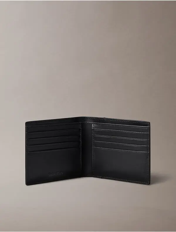 Calvin Klein Leather Classic Bifold Wallet - Black