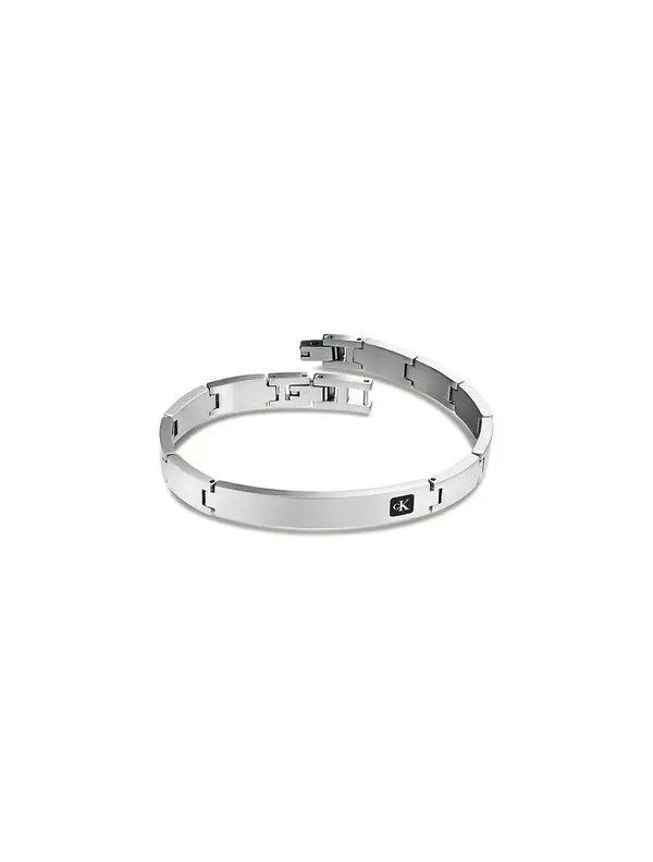 Calvin Klein Smooth Link Curved Bracelet - Silver