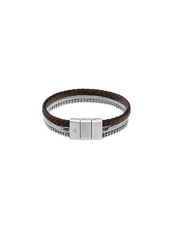 Calvin Klein Stacked Triple Bracelet - Silver