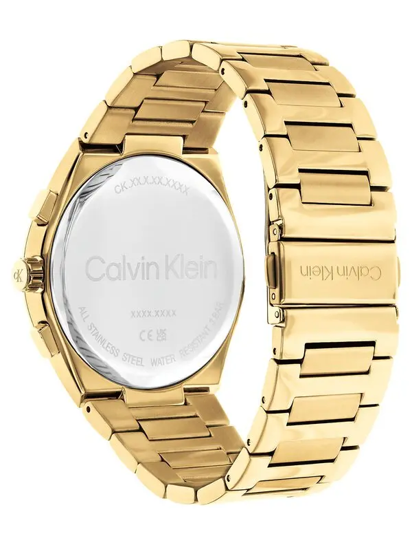 Calvin Klein Skeleton Dial Chronograph Bracelet Watch - Grey