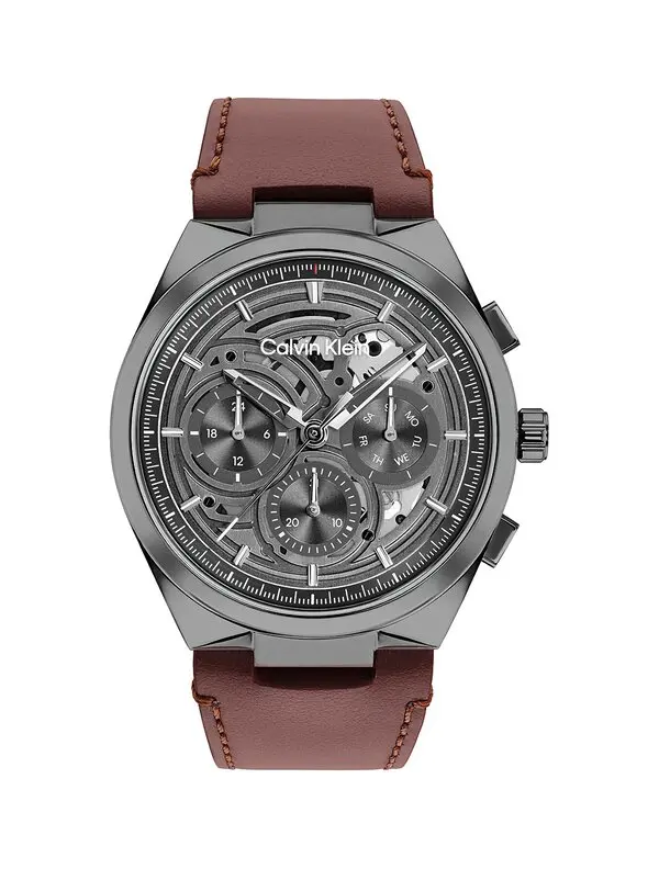 Calvin Klein Skeleton Dial Chronograph Watch