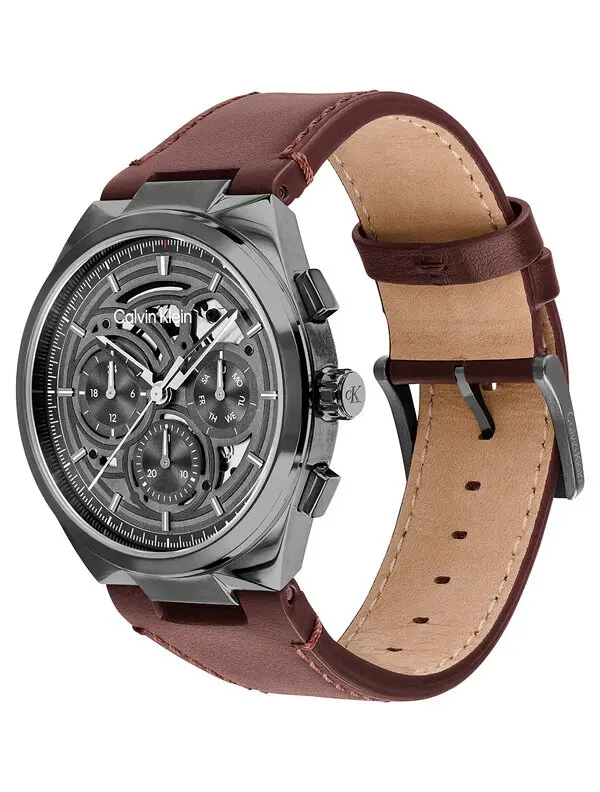 Calvin Klein Skeleton Dial Chronograph Watch