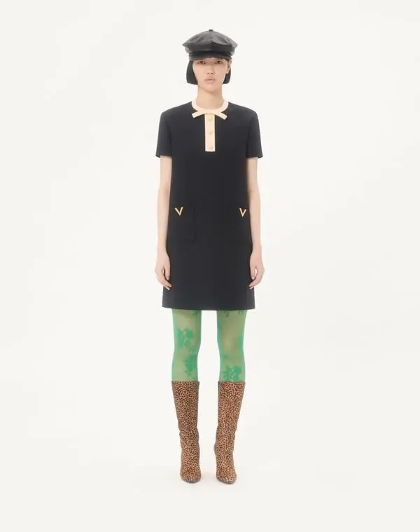 Valentino Garavani Crepe Couture Short Dress