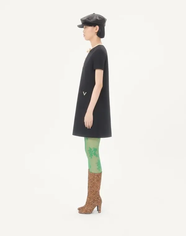 Valentino Garavani Crepe Couture Short Dress