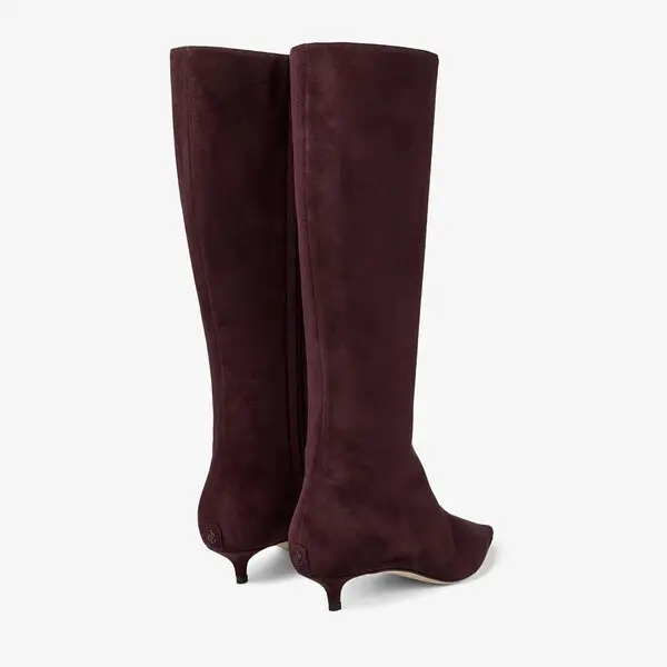 JIMMY CHOO Amis Knee Boot 35 Suede Knee High Boots