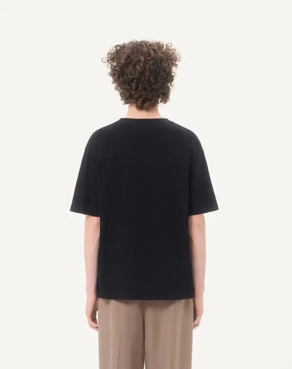 Valentino Garavani Cotton T-shirt With Panther Print