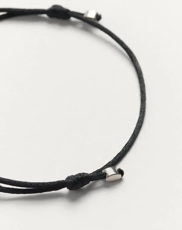 Valentino Garavani Vlogo Signature Cotton Bracelet - Black